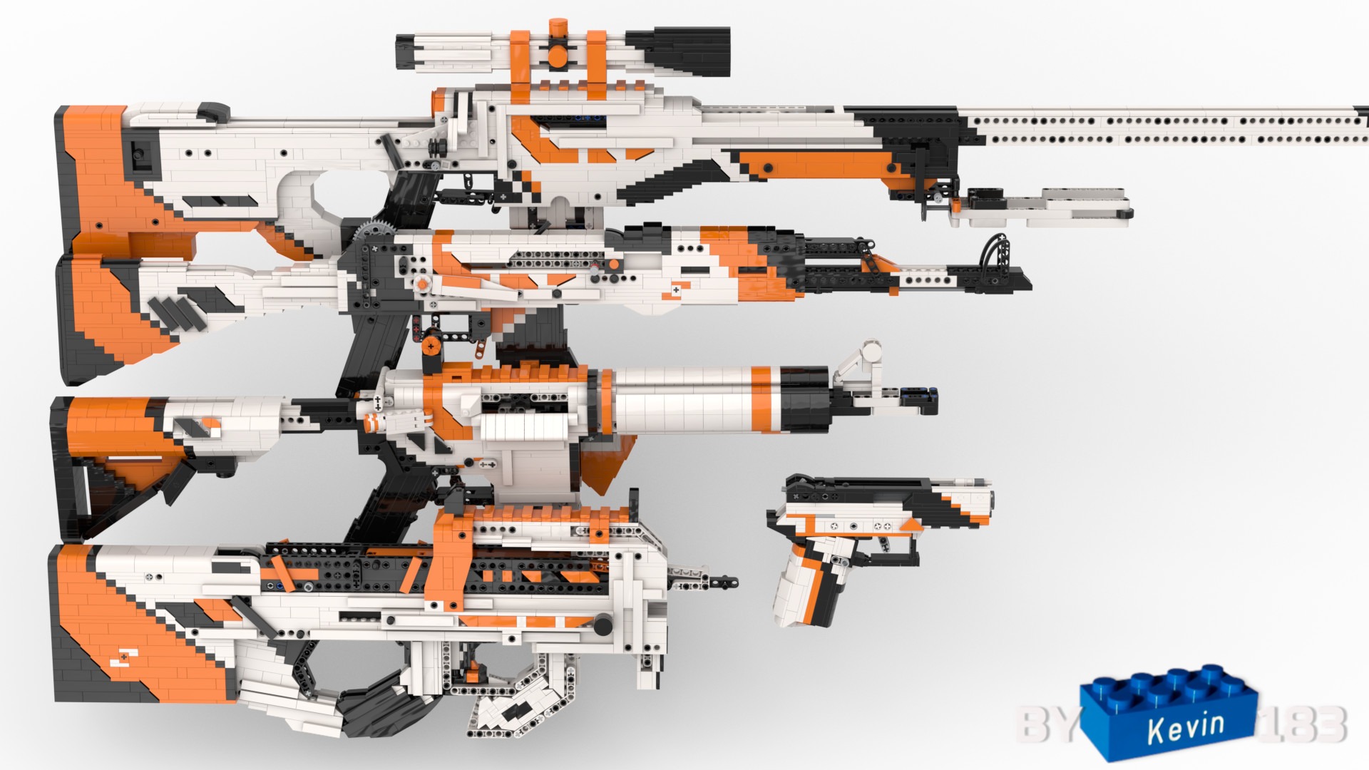 Weapon Skin Collection Asiimov Style [Discount Bundle - PDF INSTRUCTION ...
